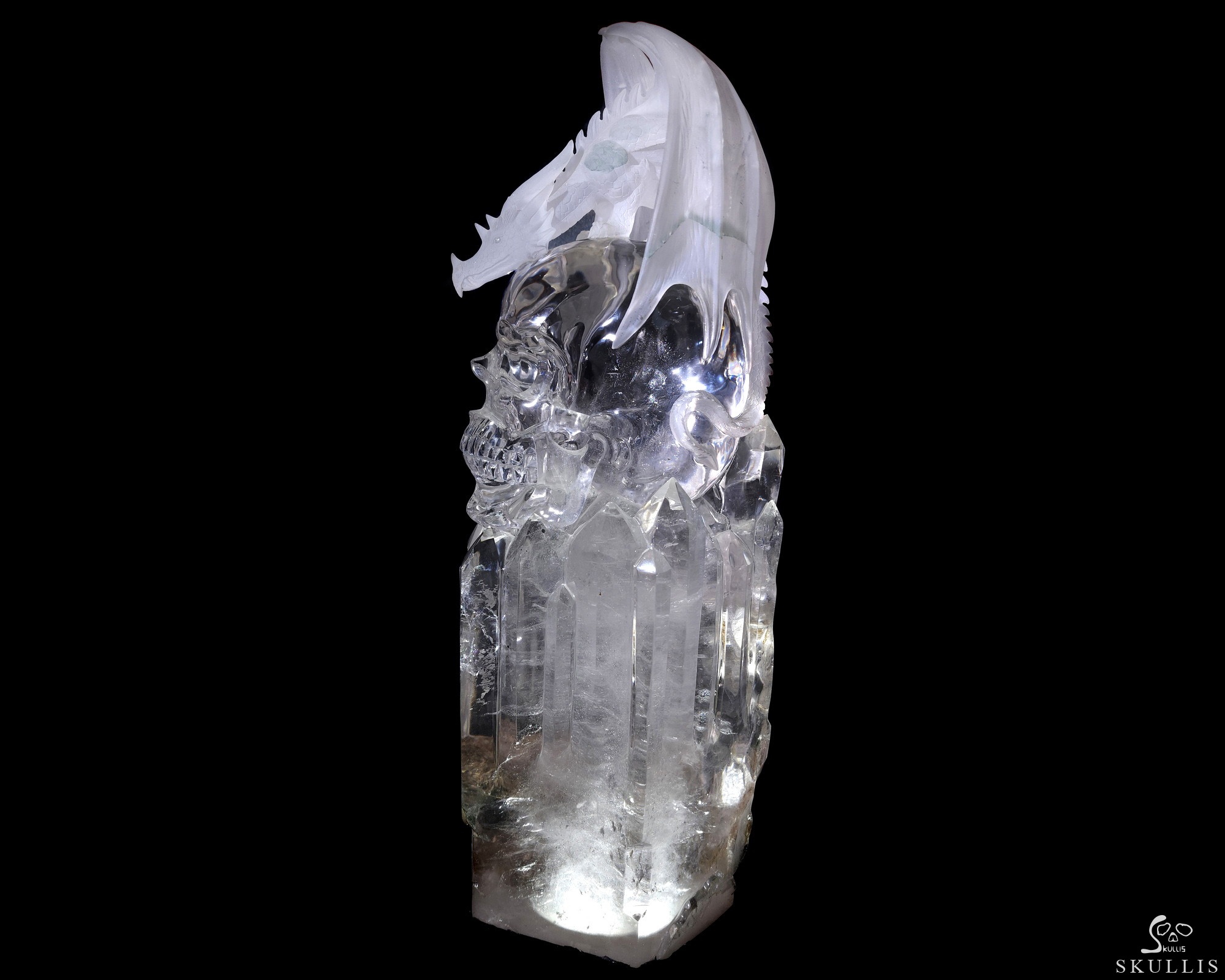 Museum Quality! The Lightbrarian Quartz Rock Crystal Carved Crystal ...