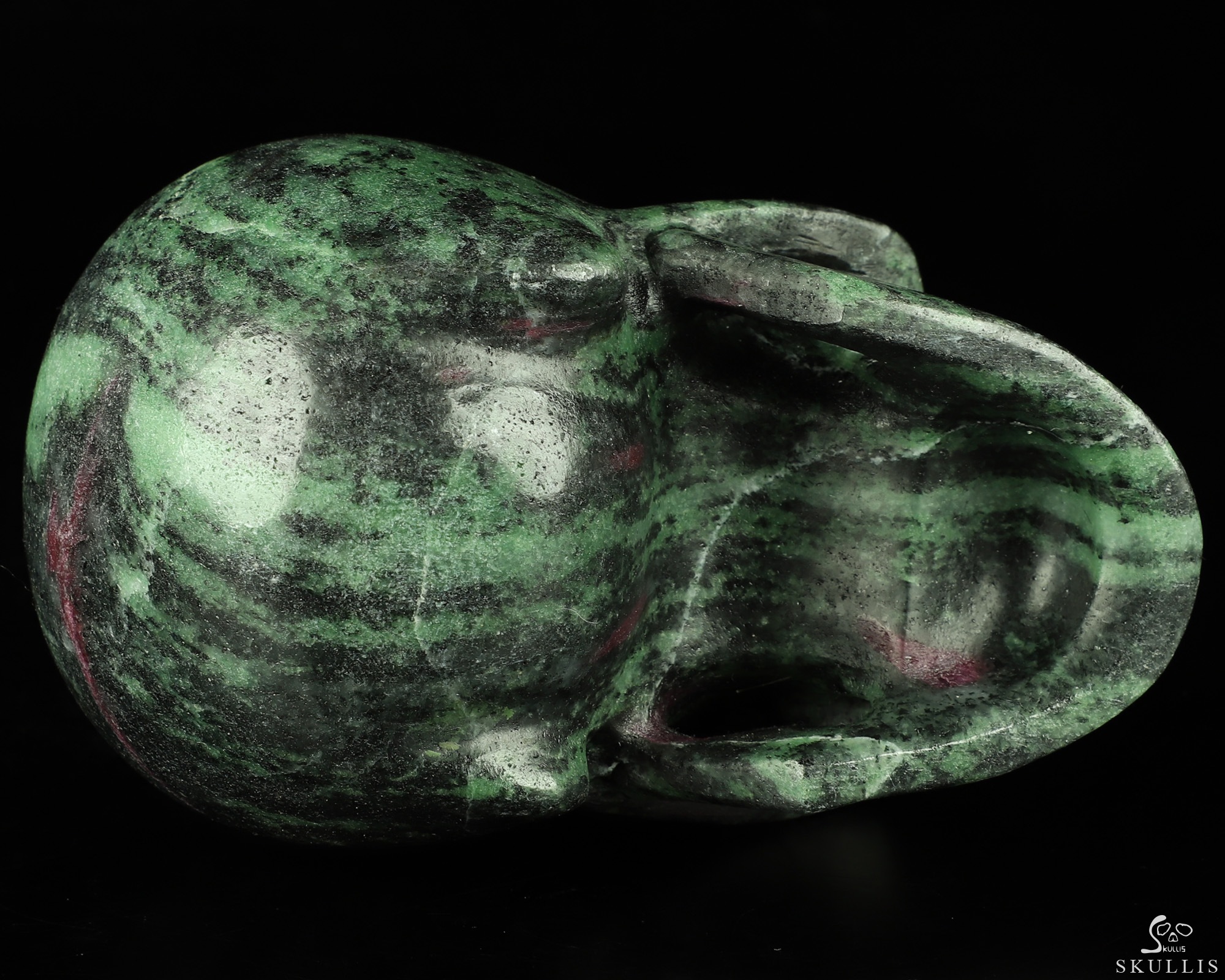 Huge 5.1" Ruby Zoisite Carved Mitchell-Hedges Crystal Skull Replica ...