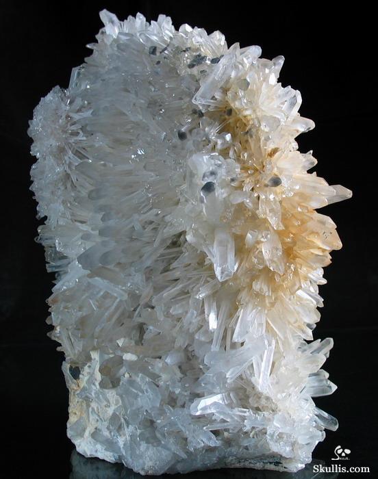 Stunning 8.3" Sculpture: Druse Quartz Rock Crystal Carved Skull and ...