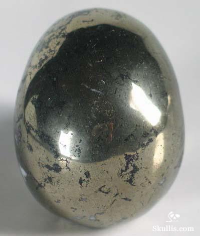 Metalic luster 2.4" Pyrite Carved Crystal Skull, Realistic - Skullis ...