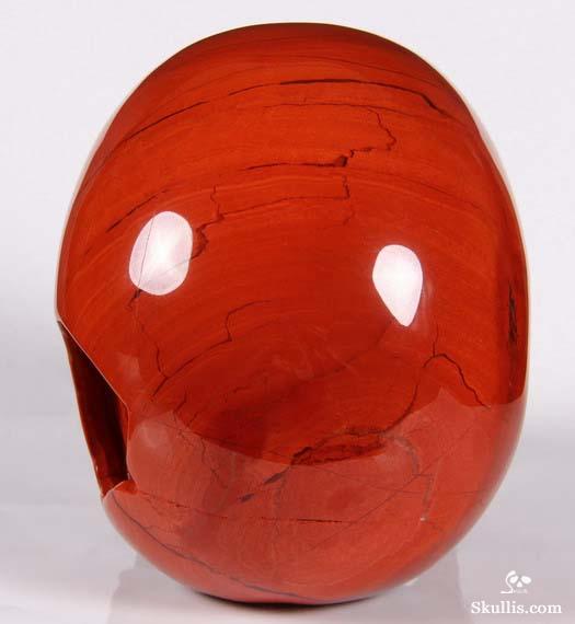 Top Quality! Huge 5.1" Red Jasper Carved Crystal Skull, Realistic ...