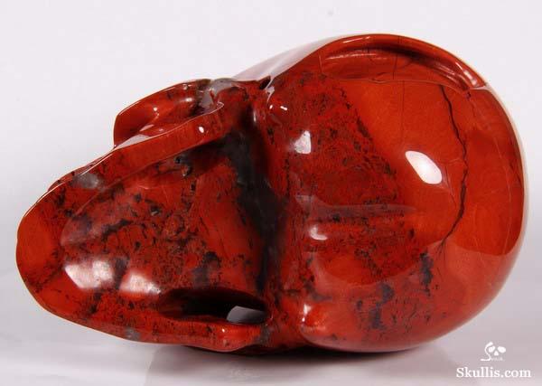 Top Quality! Huge 5.1" Red Jasper Carved Crystal Skull, Realistic ...
