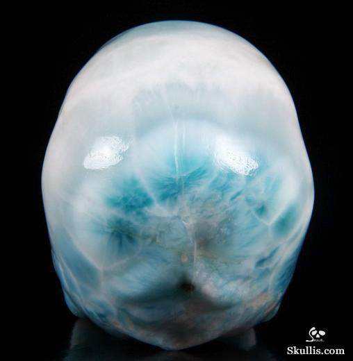 Gemstone, 2.7" Larimar Carved Crystal Skull, Super Realistic - Skullis ...