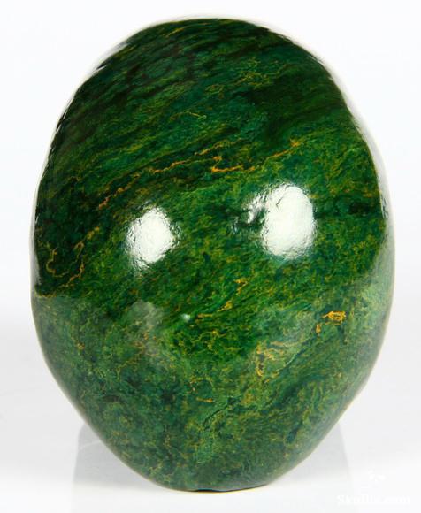 2.4" African Green Stone Verdite Carved Crystal Skull, Realistic ...