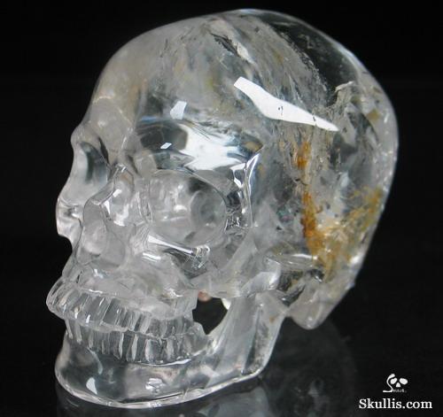Large 3.1" Quartz Rock Crystal Carved Crystal Skull, Super Realistic ...