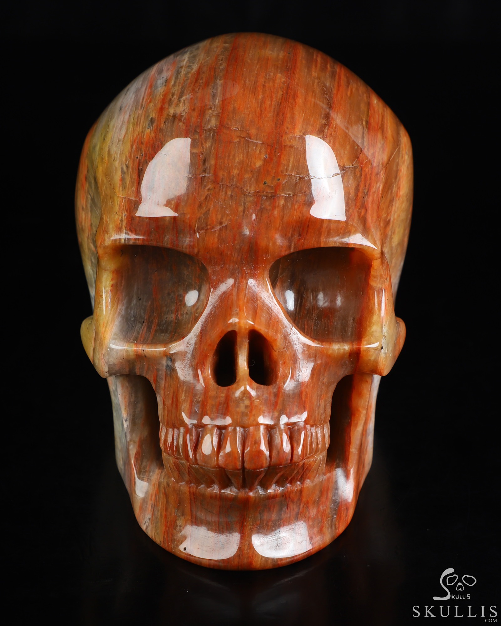 Lifesized 6.9" Phantom stone Hand Carved Crystal Skull, Super Realistic ...