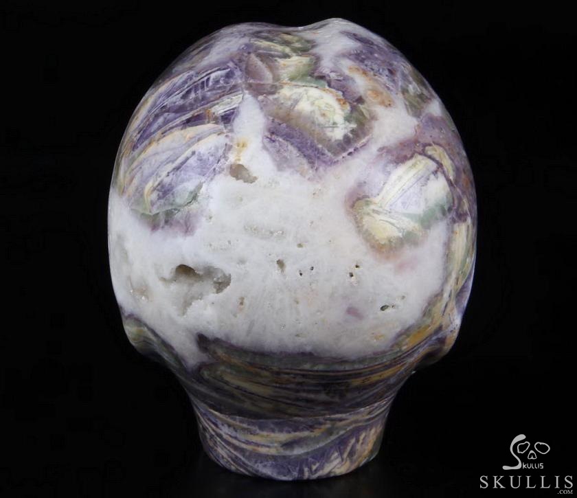 Huge 4.3" Bamboo Leaves Agate Star Being Female Alien Crystal Skull ...