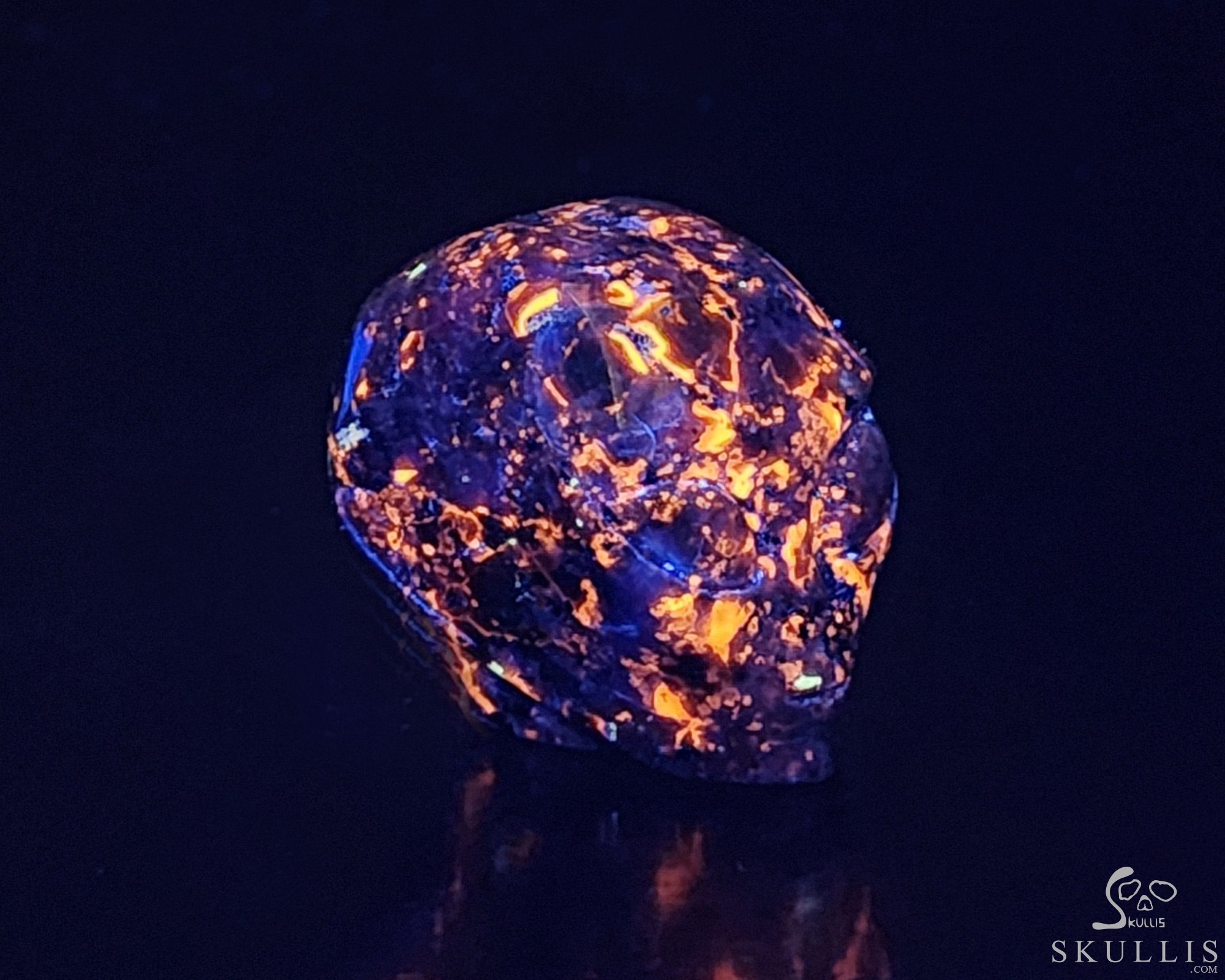 2.0" Yooperlites Star Being Female Alien Crystal Skull Companion, Hand ...