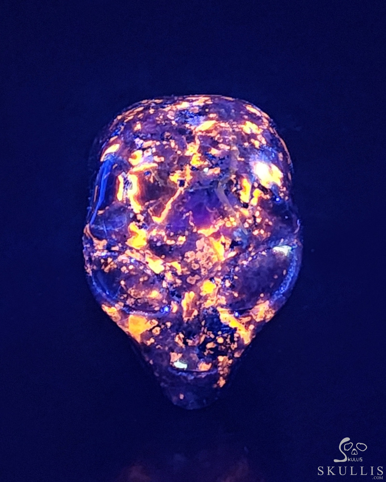 2.0" Yooperlites Star Being Female Alien Crystal Skull Companion, Hand ...