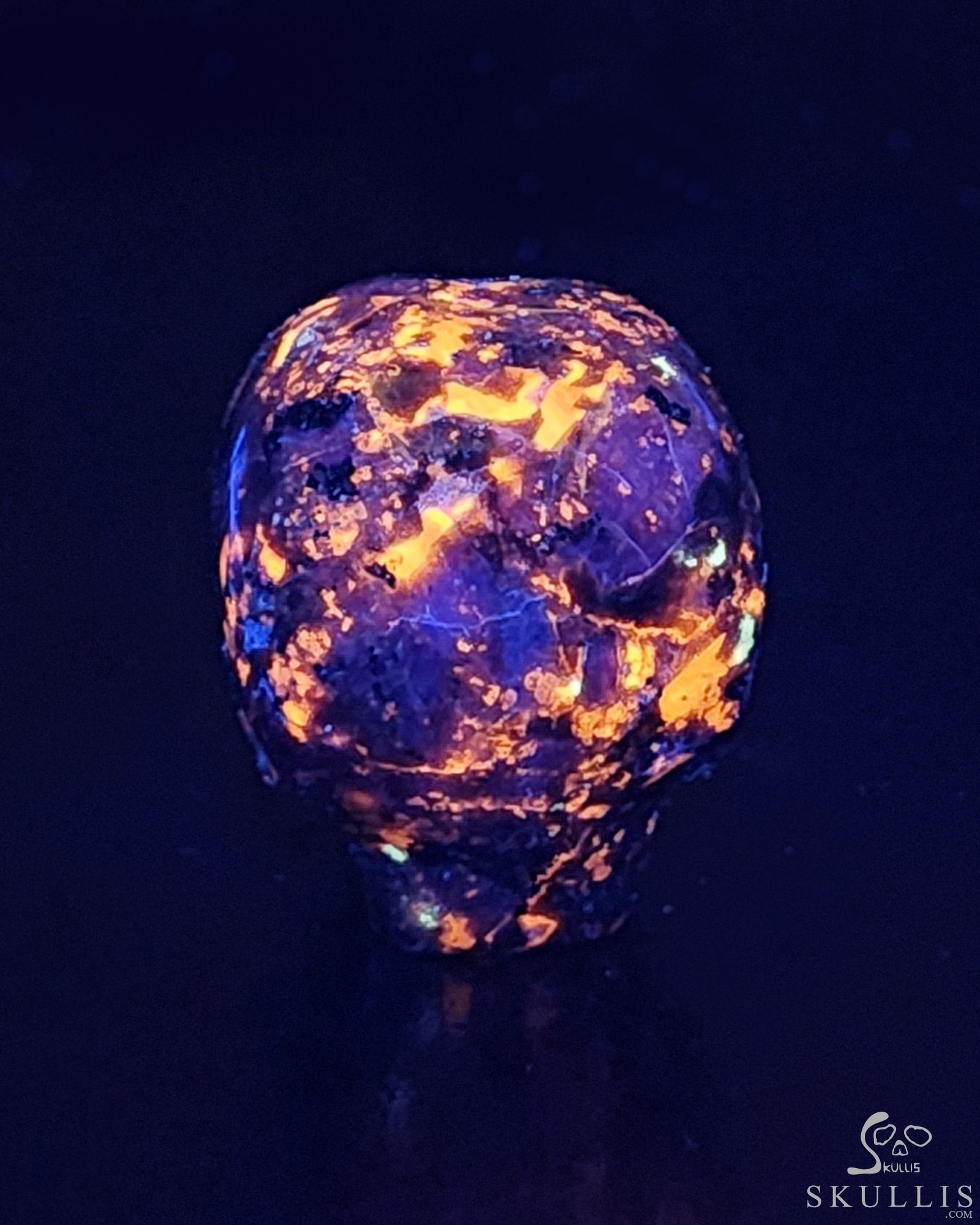 2.0" Yooperlites Star Being Female Alien Crystal Skull Companion, Hand ...