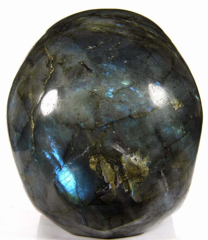 HUGE 5.0" Labradorite Carved Crystal Skull, Super Realistic - Skullis ...
