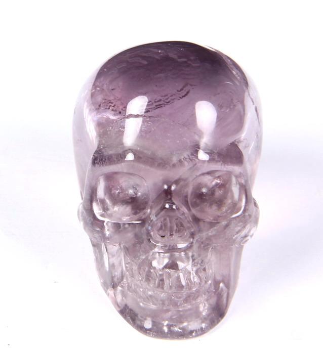 Gemstone 1.5" Amethyst Carved Crystal Skull, Realistic - Skullis ...