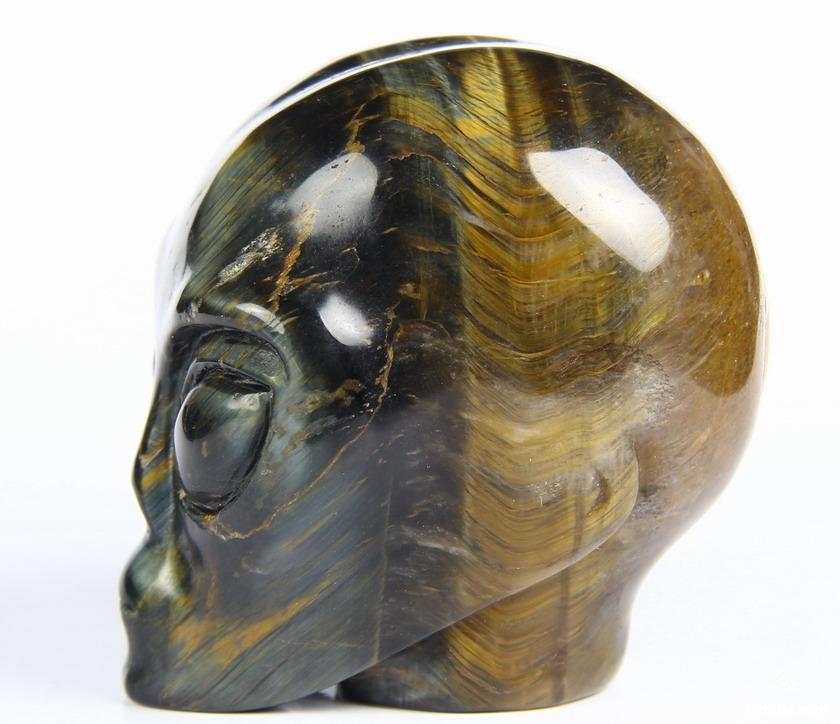 Gemstone 2.1" Blue & Gold Tiger Eye Carved Crystal Star Being, Female ...