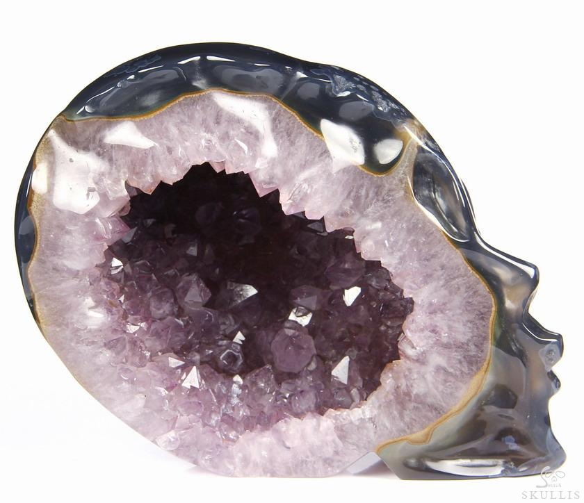 Amazing Huge 6.8" amethyst agate geode Star Being Female Alien Crystal ...