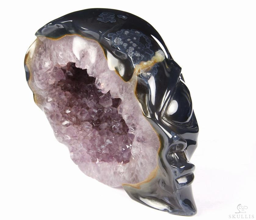 Amazing Huge 6.8" amethyst agate geode Star Being Female Alien Crystal ...