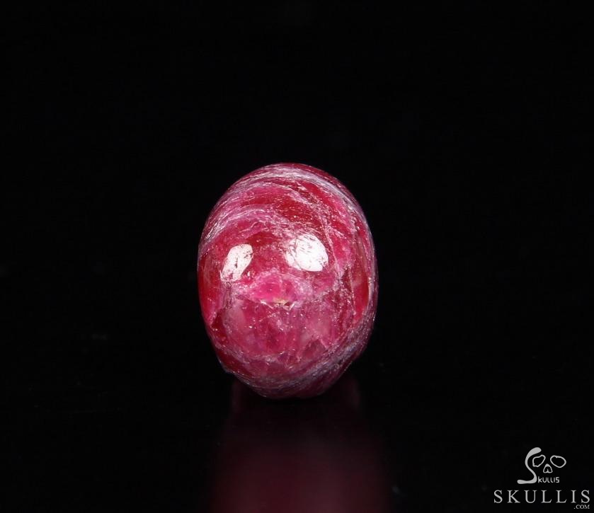 0.8" Ruby Carved Crystal Skull, Realistic - Skullis Gemstone & Crystal ...