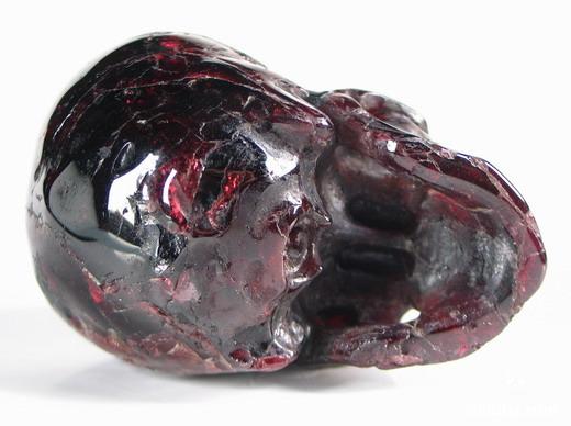Biggest stunning 3.1" garnet Carved Crystal Skull, Super Realistic ...