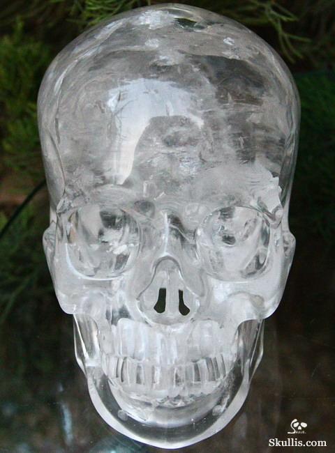 Giant 6.6" Clear Quartz Rock Crystal Carved Crystal Skull, Super ...
