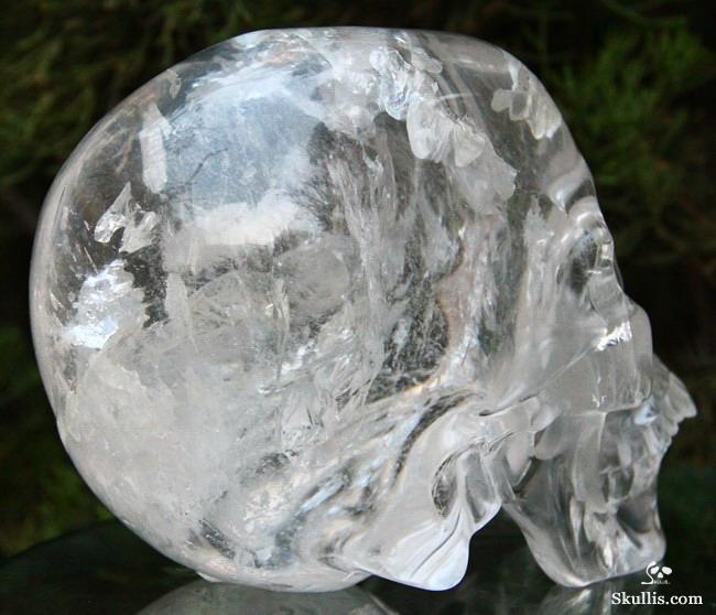 Giant 6.6" Clear Quartz Rock Crystal Carved Crystal Skull, Super ...