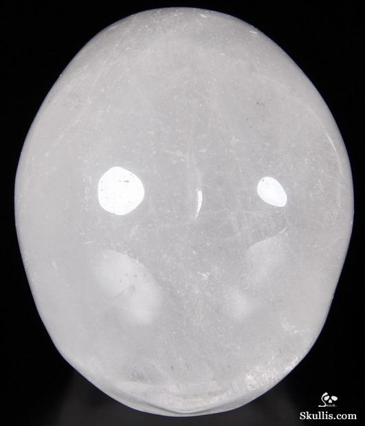Huge 5.2" Quartz Rock Crystal Carved Crystal Skull, Super Realistic ...