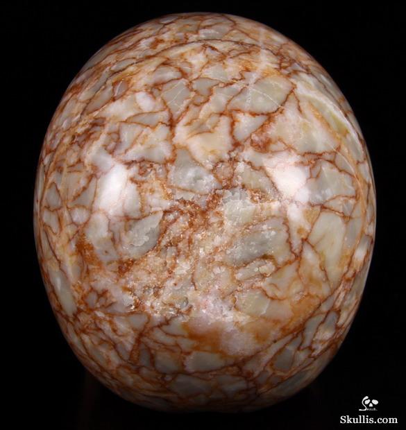 HUGE 5.1" Red Network Jasper Carved Crystal Skull, Realistic - Skullis ...