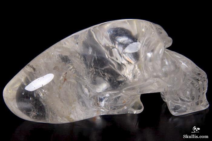 HUGE 4.4" Quartz Rock Crystal Carved Elongated Mayan Alien Crystal ...