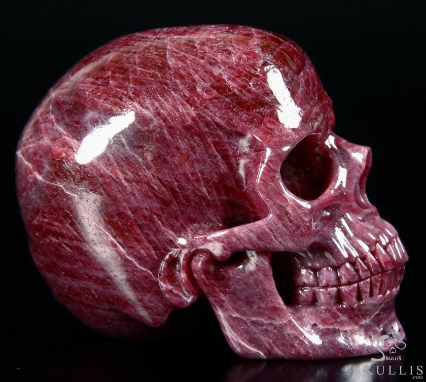 AMAZING Gemstone Huge 4.1" Ruby Carved Crystal Skull, Super Realistic ...