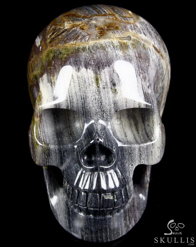Huge 5.1" Unkown Stone Carved Crystal Skull, Realistic - Skullis ...