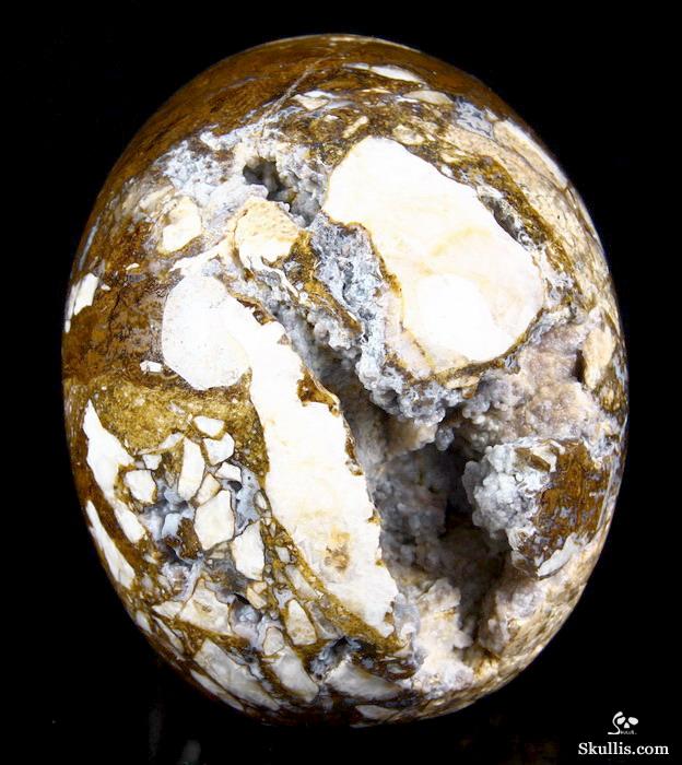 Geode Huge 4.7" Tree Leaves Agate Carved Crystal Skull - Skullis ...