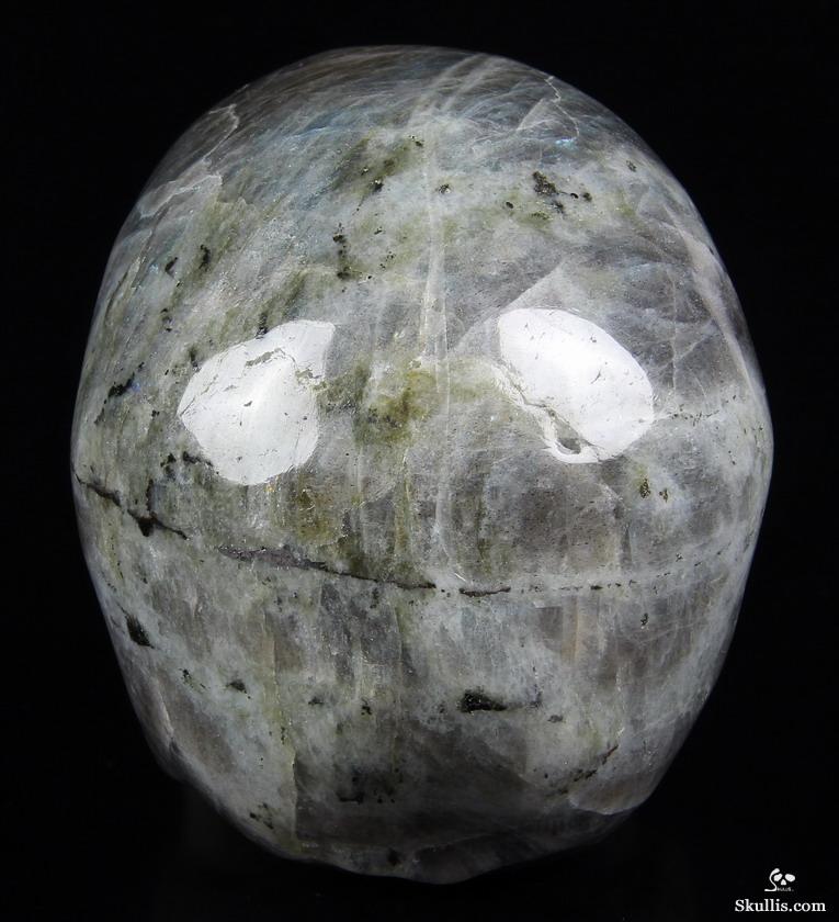 Amazing Flash Huge 5.4" Labradorite Carved Crystal Skull, Super ...