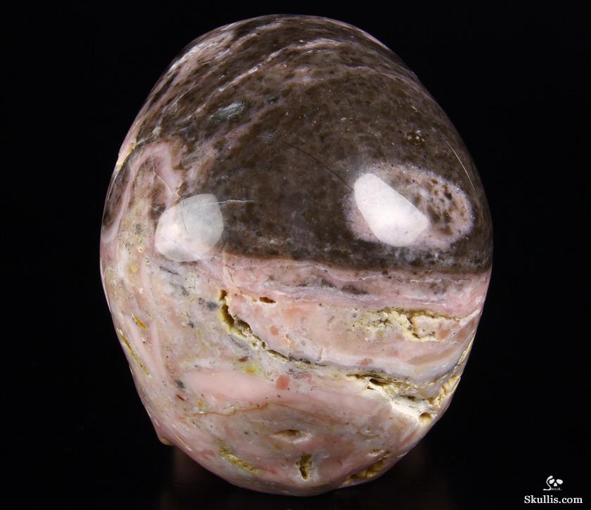 Gemstone Huge 6.1" Pink Opal Carved Crystal Skull, Super Realistic ...