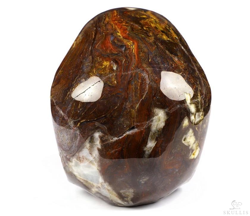 Gemstone 5.0" Red Pietersite Carved Crystal Skull,Super Realistic ...