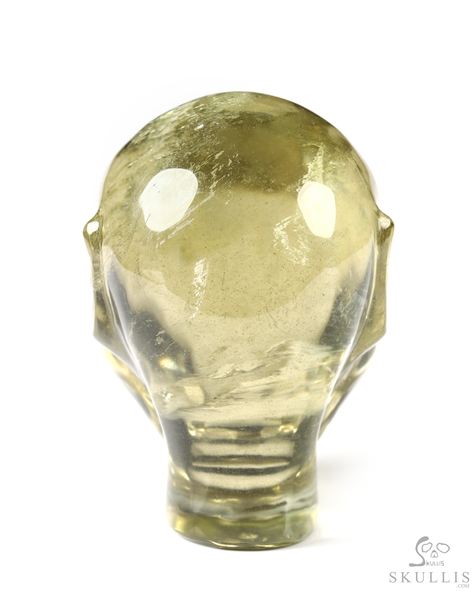 Gemstone 1.7" Citrine Hand Carved Fairy Elf Alien Crystal Skull ...