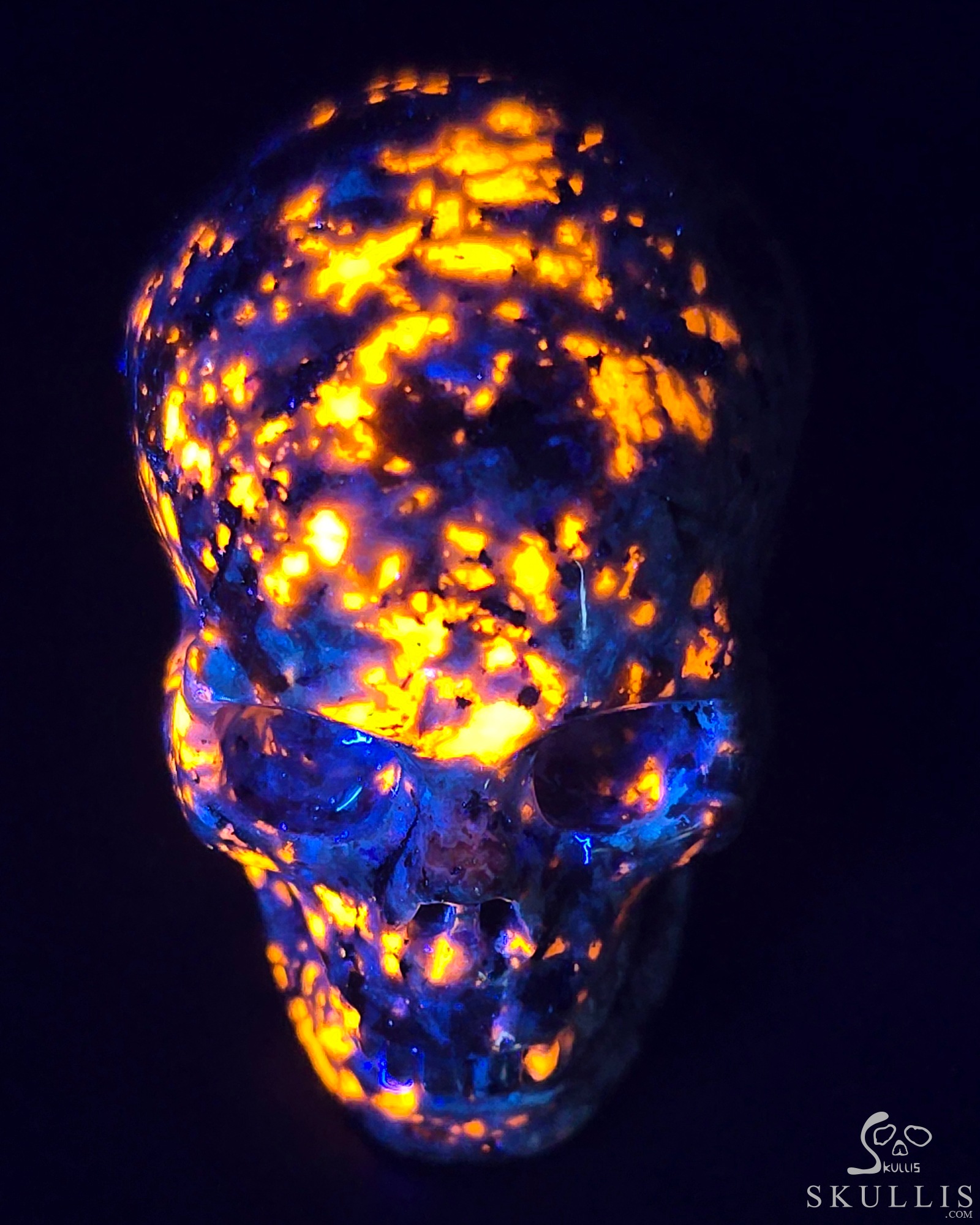 2.0" Yooperlites Hand Carved Crystal Skull, Realistic, Crystal Healing ...