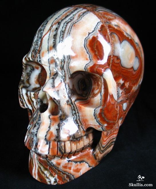 Great Pattern, Lifesized, 7.1" Eastern Jasper Realistic Skull - Skullis ...