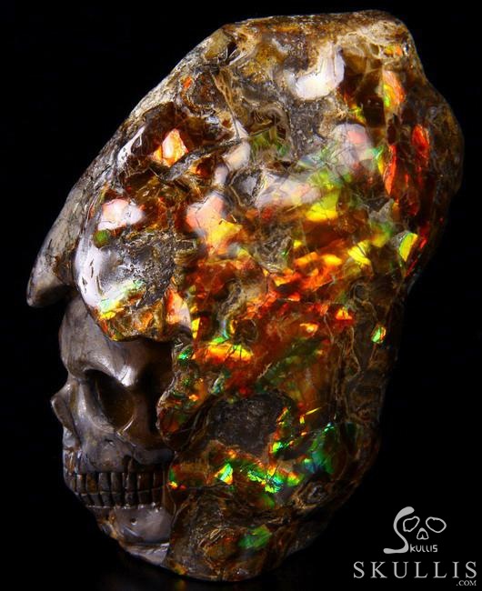 Jun 17, 2014 ACSAD (A Crystal Skull a Day) - Good Luck Skull - Ammolite ...