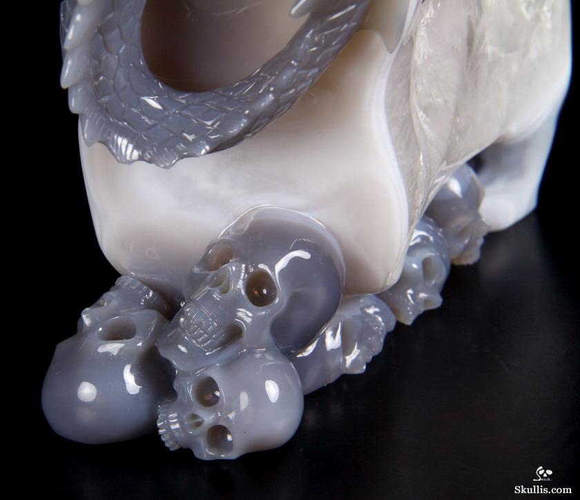 Amazing! Lifesized 7.8" Amethyst Geode Agate Carved Crystal Skull ...