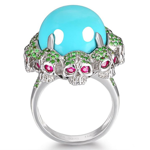 Skull Rings: Carved from Gemstones & Crystals, Jewelry for Men & Women