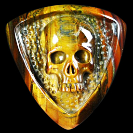 Skull Buckles: Carved from Gemstones & Crystals, Unique Gem Jewelry