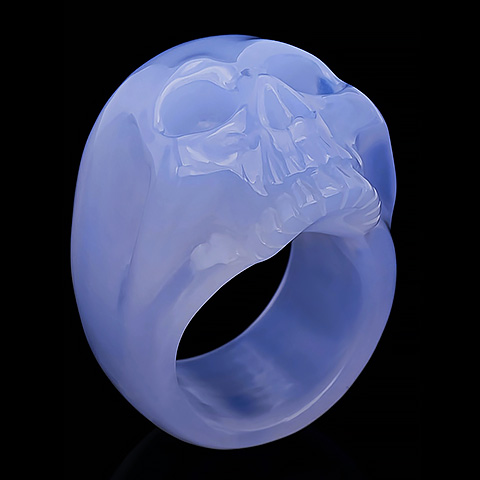 Skull Rings: Carved from Gemstones & Crystals, Jewelry for Men & Women