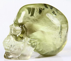 Cute Gemstone 3.0" Citrine Carved Crystal Skull, Super Realistic ...