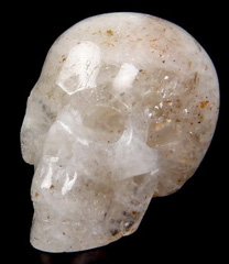 Gemstone 0.9" Sunstone Carved Crystal Skull, Realistic - Skullis ...
